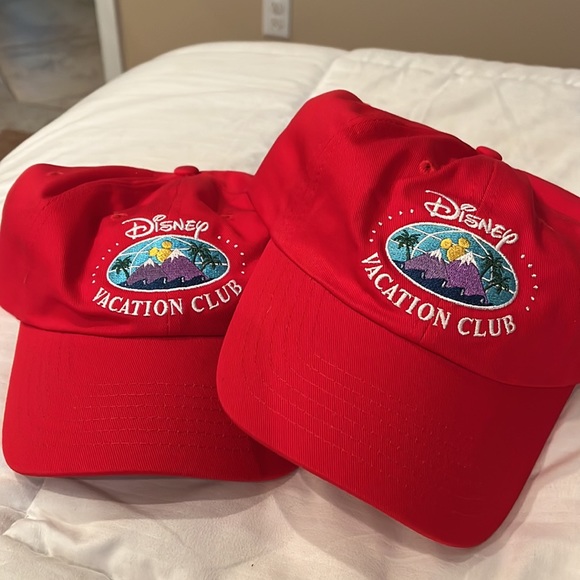 Disney | Accessories | Disney Vacation Club Hat Set Of 2 | Poshmark